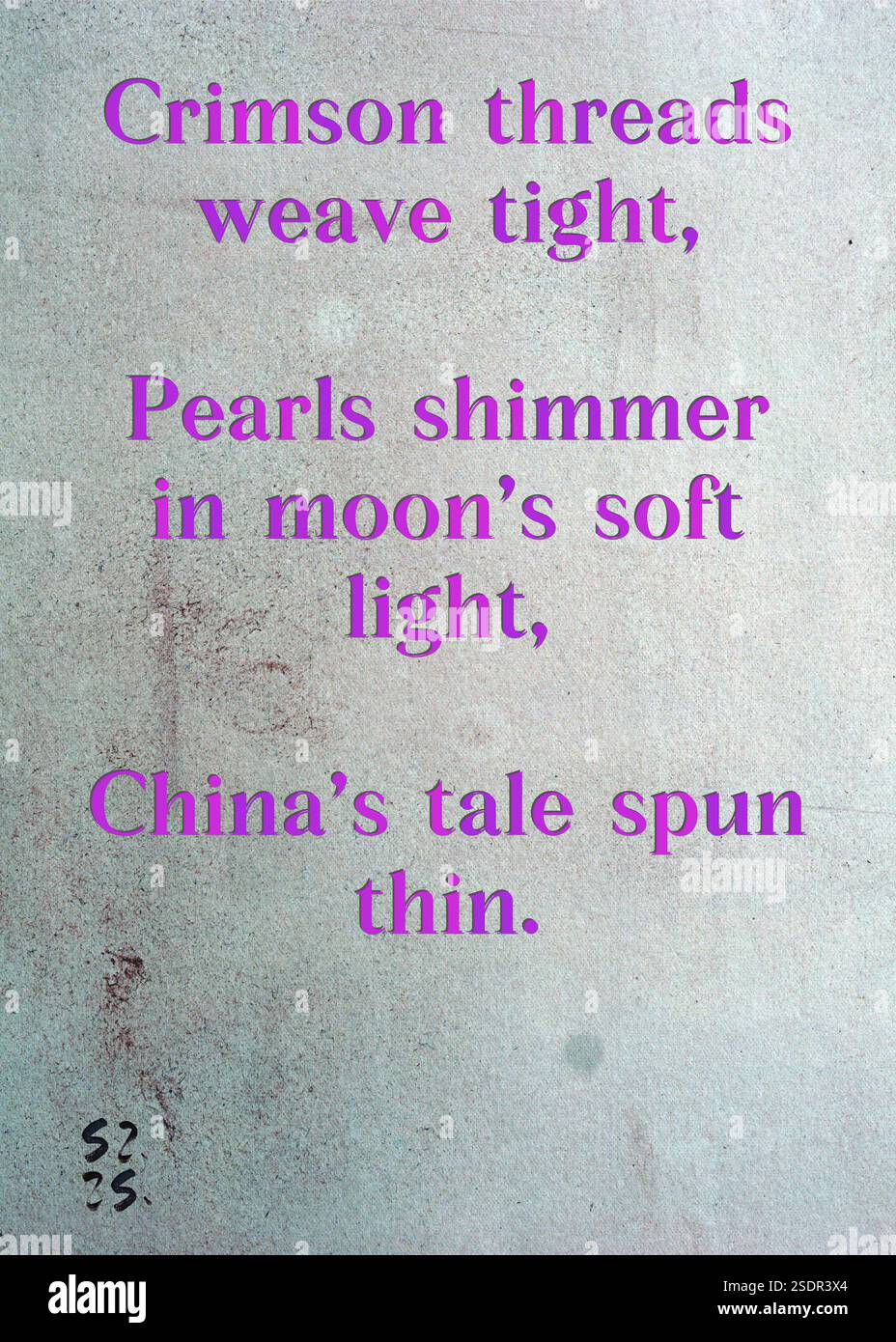 Crimson threads weave tight, Pearls shimmer in moon's soft light, China ...