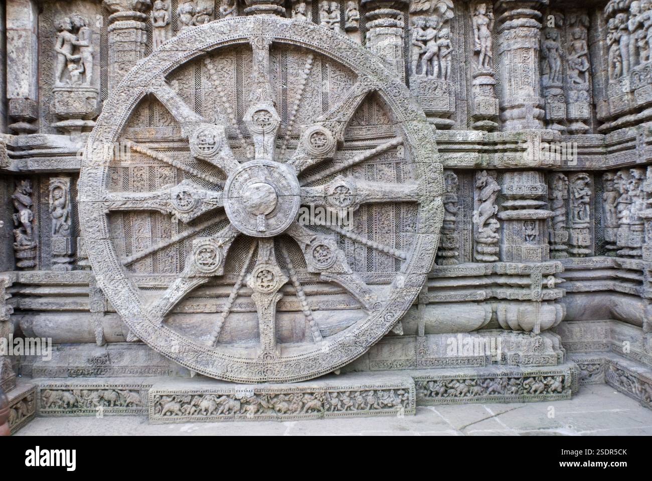 One of iconic sculptures of wheel on 13th century Sun temple conceived ...
