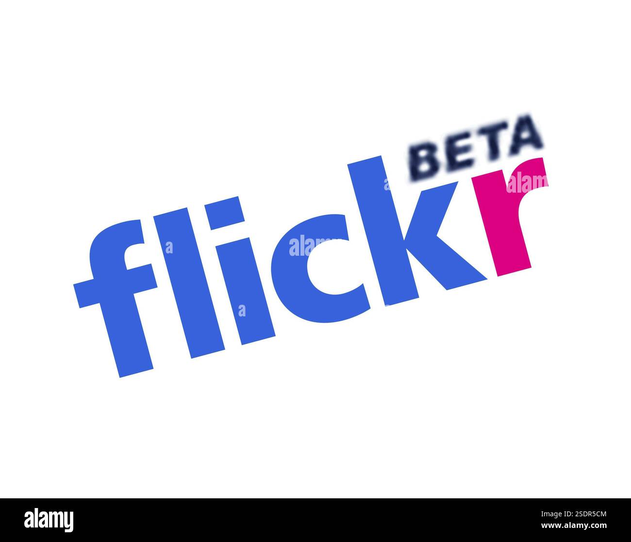 Rotated to left, Flickr Logo 2004, Internet, Old Logo from 2004 Stock ...