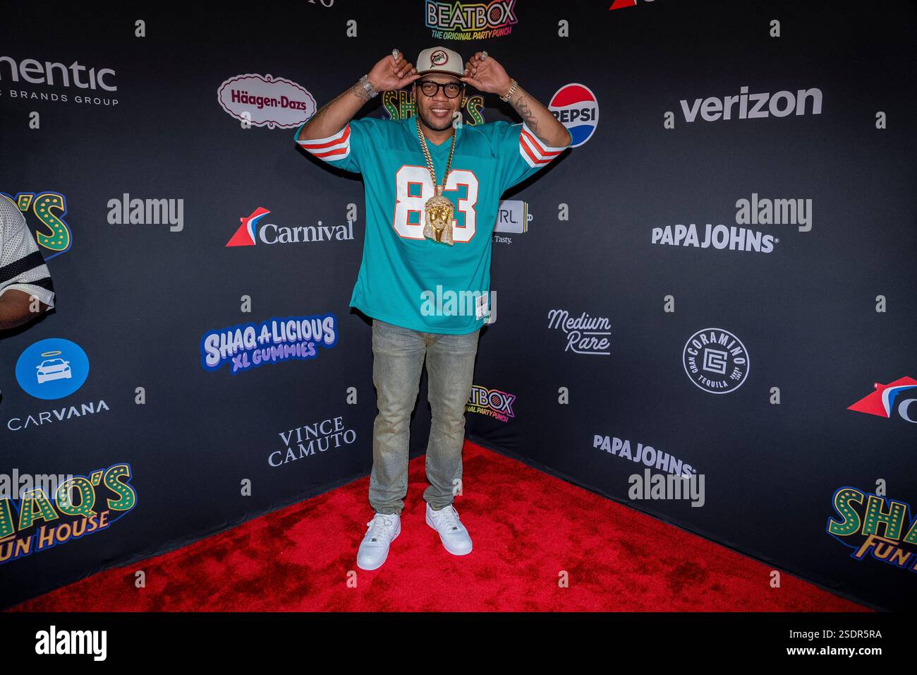 Flo Rida attends Shaq's Funhouse on Friday, Feb. 7, 2025, in New ...