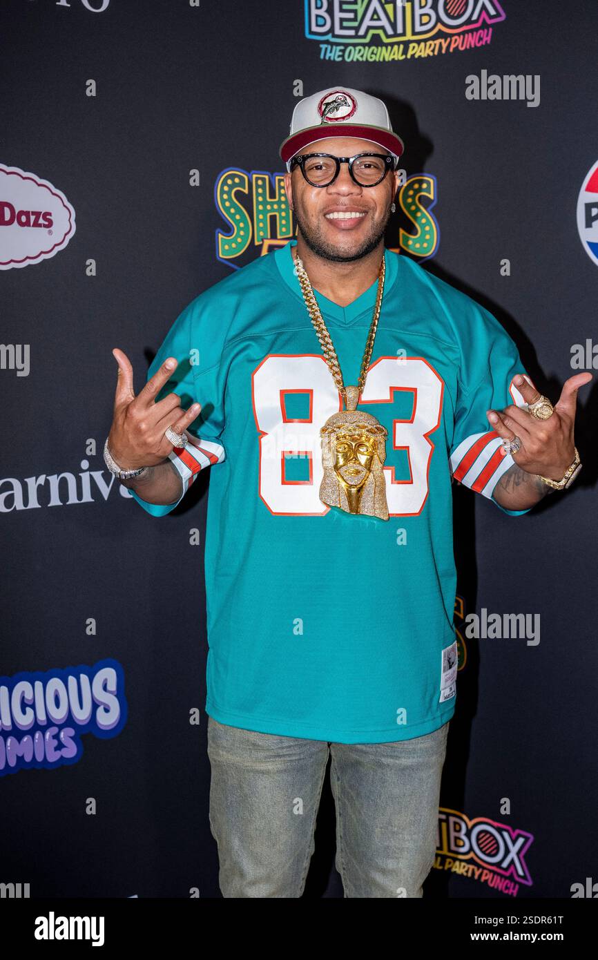 Flo Rida attends Shaq's Funhouse on Friday, Feb. 7, 2025, in New ...