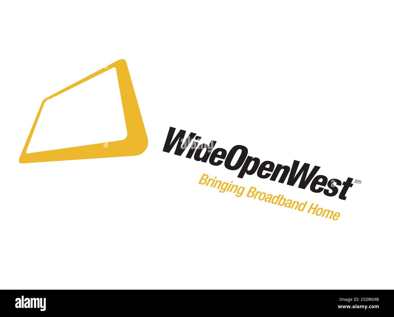 Turned to the right, Wide Open West Wow Logo 1999, Internet, Historical ...