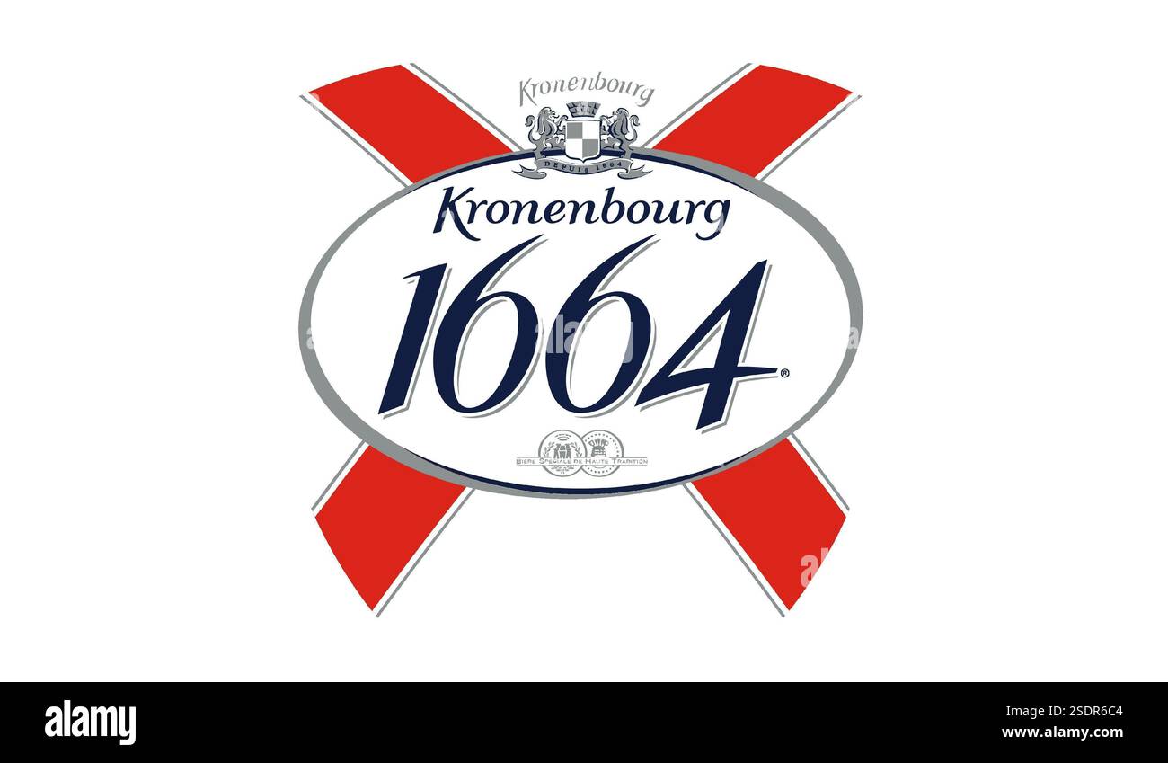 Logo Kronenbourg 1664, Old Logo from 1664 Stock Photo - Alamy