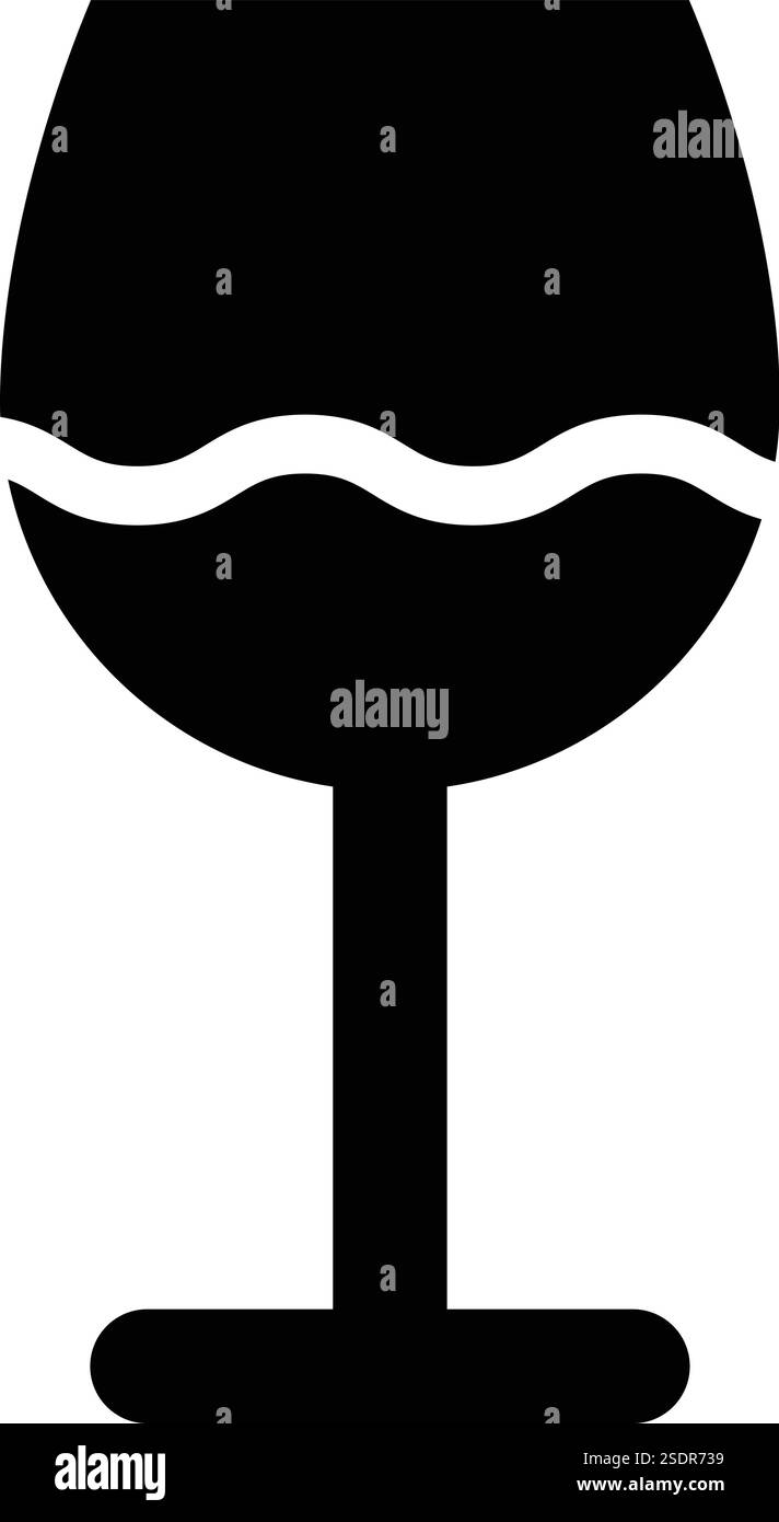 Glass Vector Icon Design Illustration Stock Vector Image & Art - Alamy