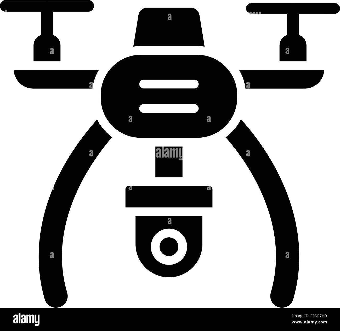 Drone Vector Icon Design Illustration Stock Vector Image & Art - Alamy