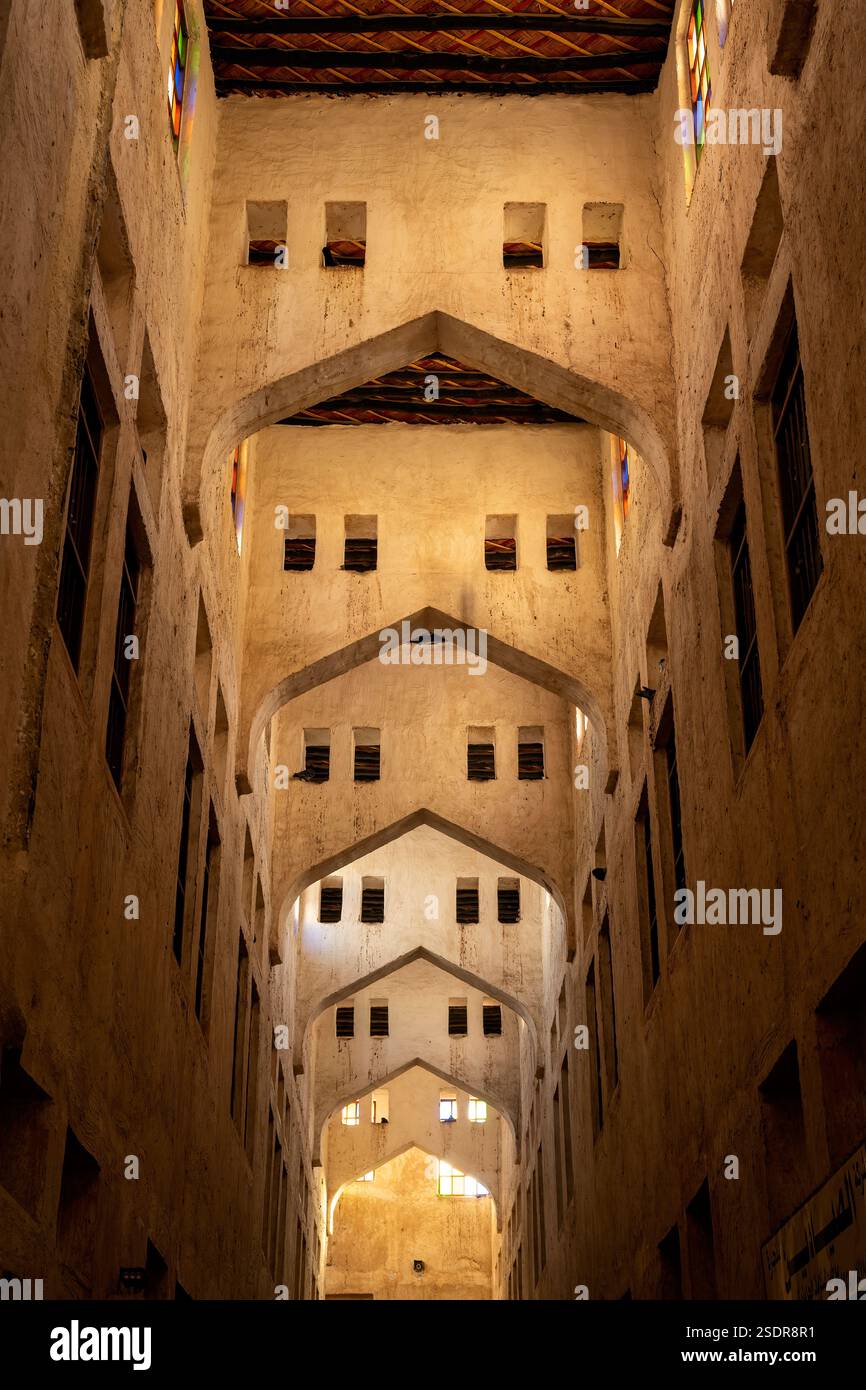Historic building housing Falcon Souq in Doha, Qatar Stock Photo - Alamy