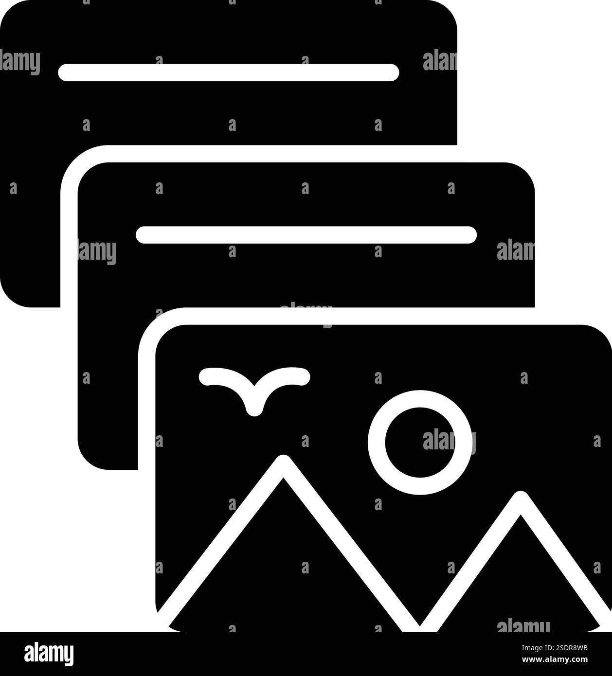 Continuous icon flat sign Cut Out Stock Images & Pictures - Alamy