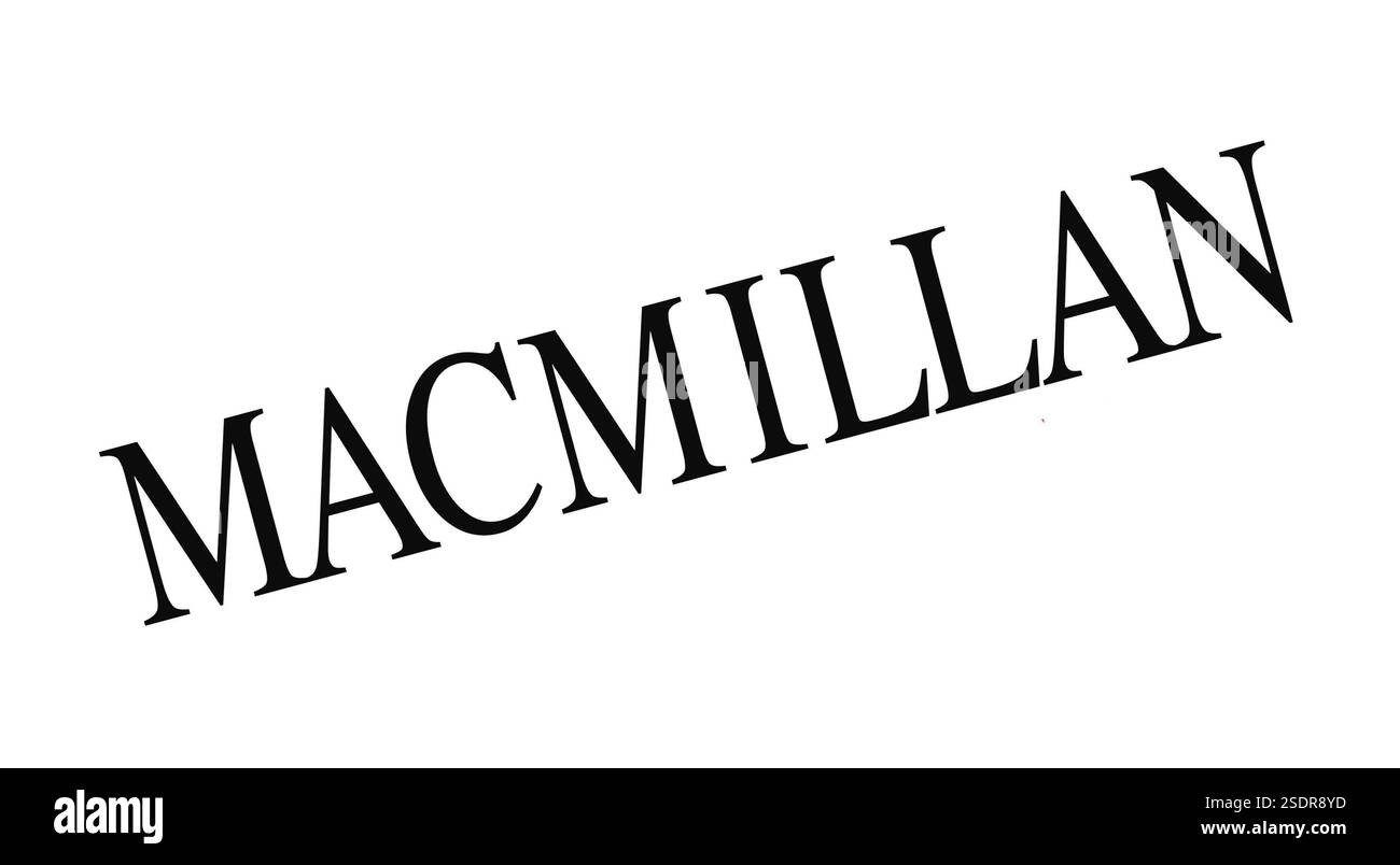 Rotated to the left, Macmillan logo font, Other companies, Logo Stock ...