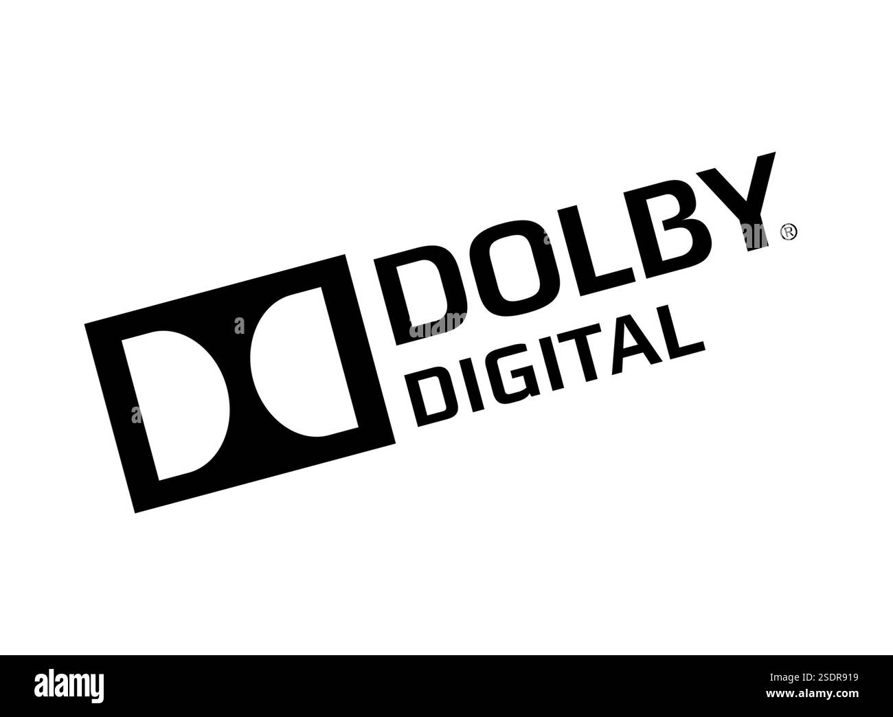 Rotated to left, Dolby Digital logo, Electronics, Logo Stock Photo - Alamy