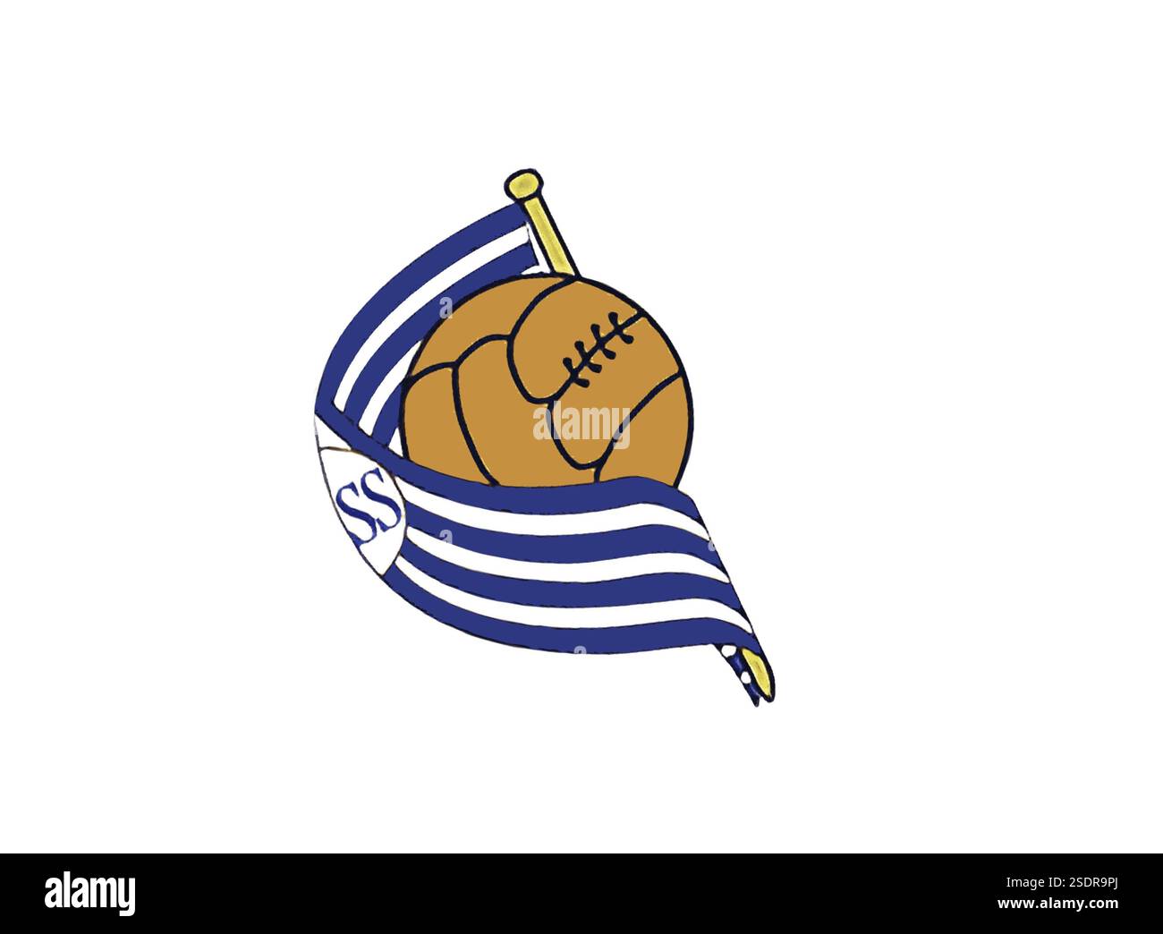 Rotated to right, Real Sociedad Logo 1933, Soccer, Historic Logo from ...