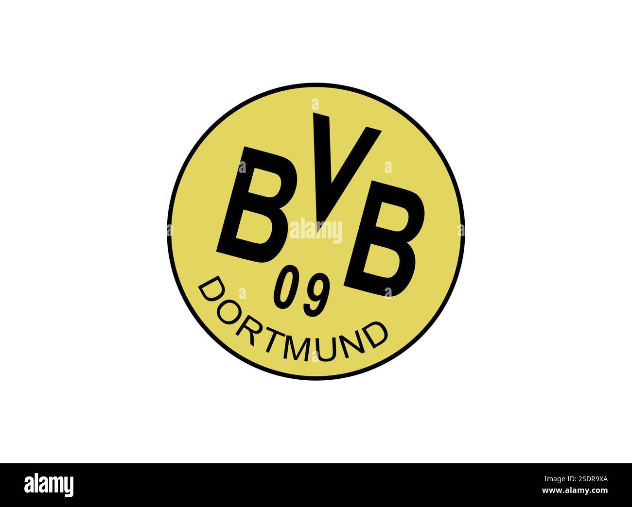 Rotated to right, BVB Logo 1945, Soccer, Old Logo from 1945 Stock Photo ...
