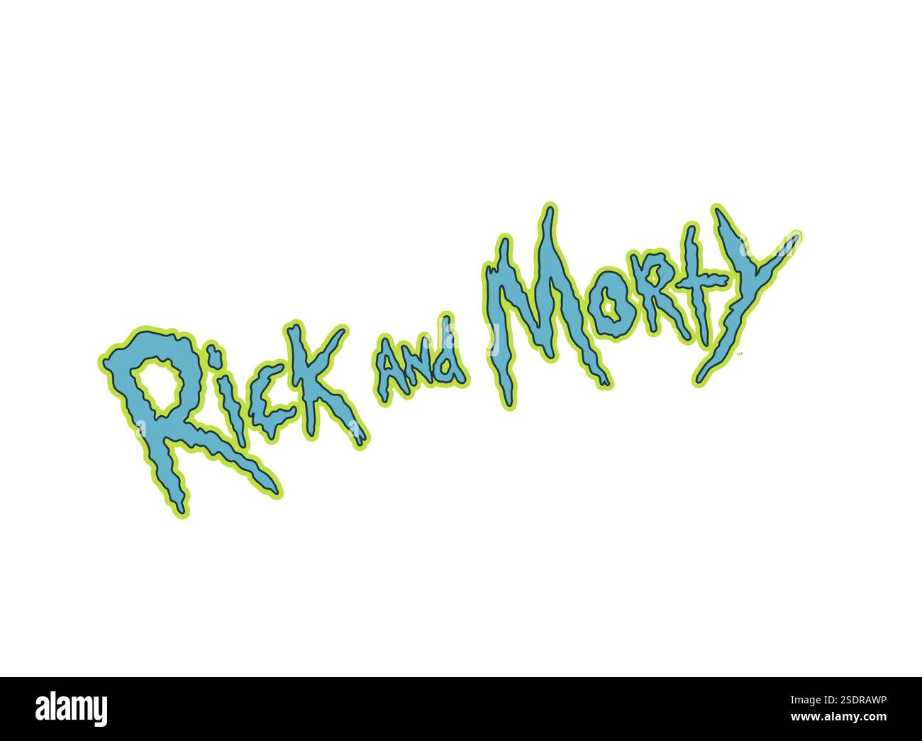 Von links nach rechts gedreht, Rick and Morty, Logo Stock Photo - Alamy