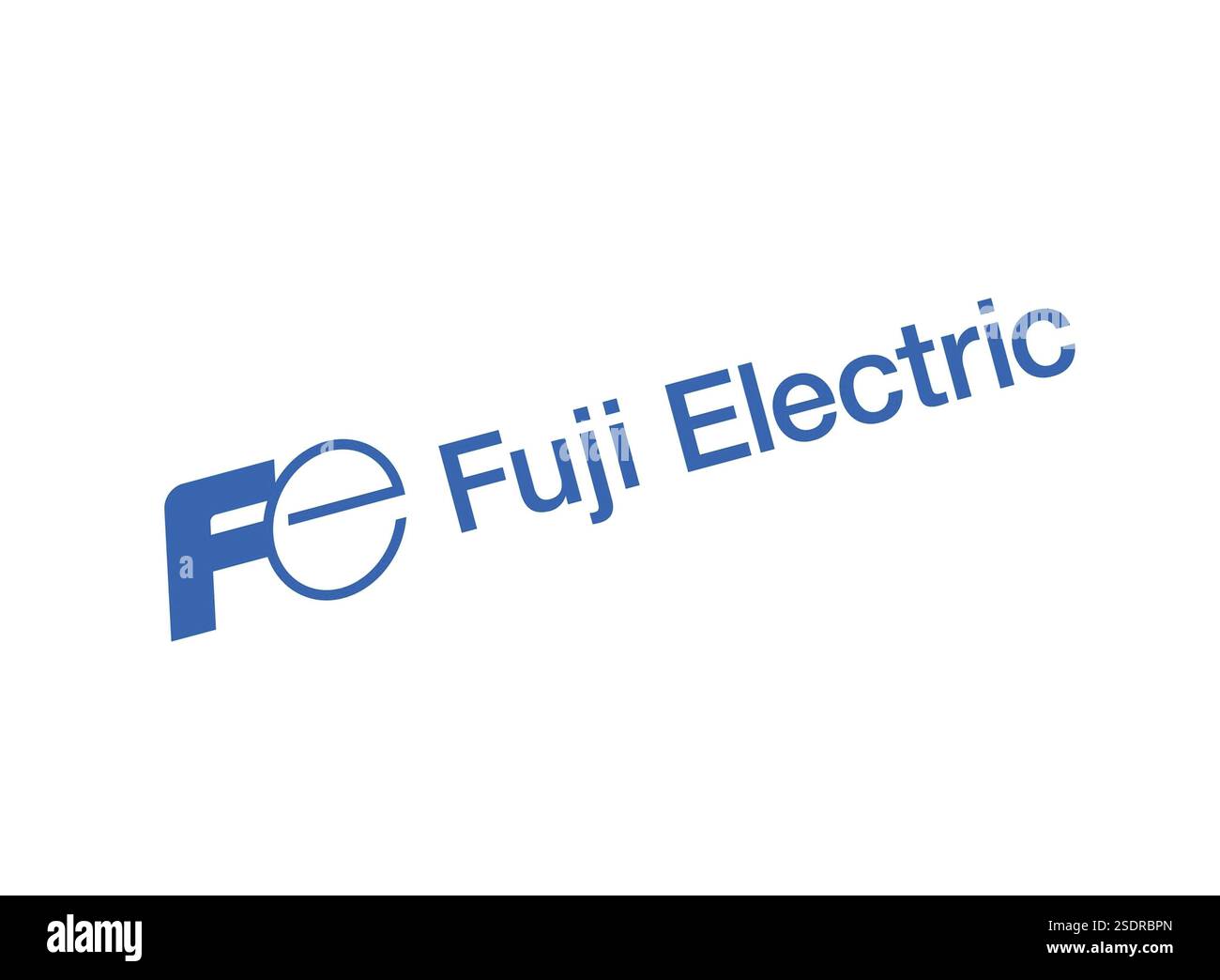 Turned to the left, Fuji Electric logo, electronics, logo Stock Photo ...