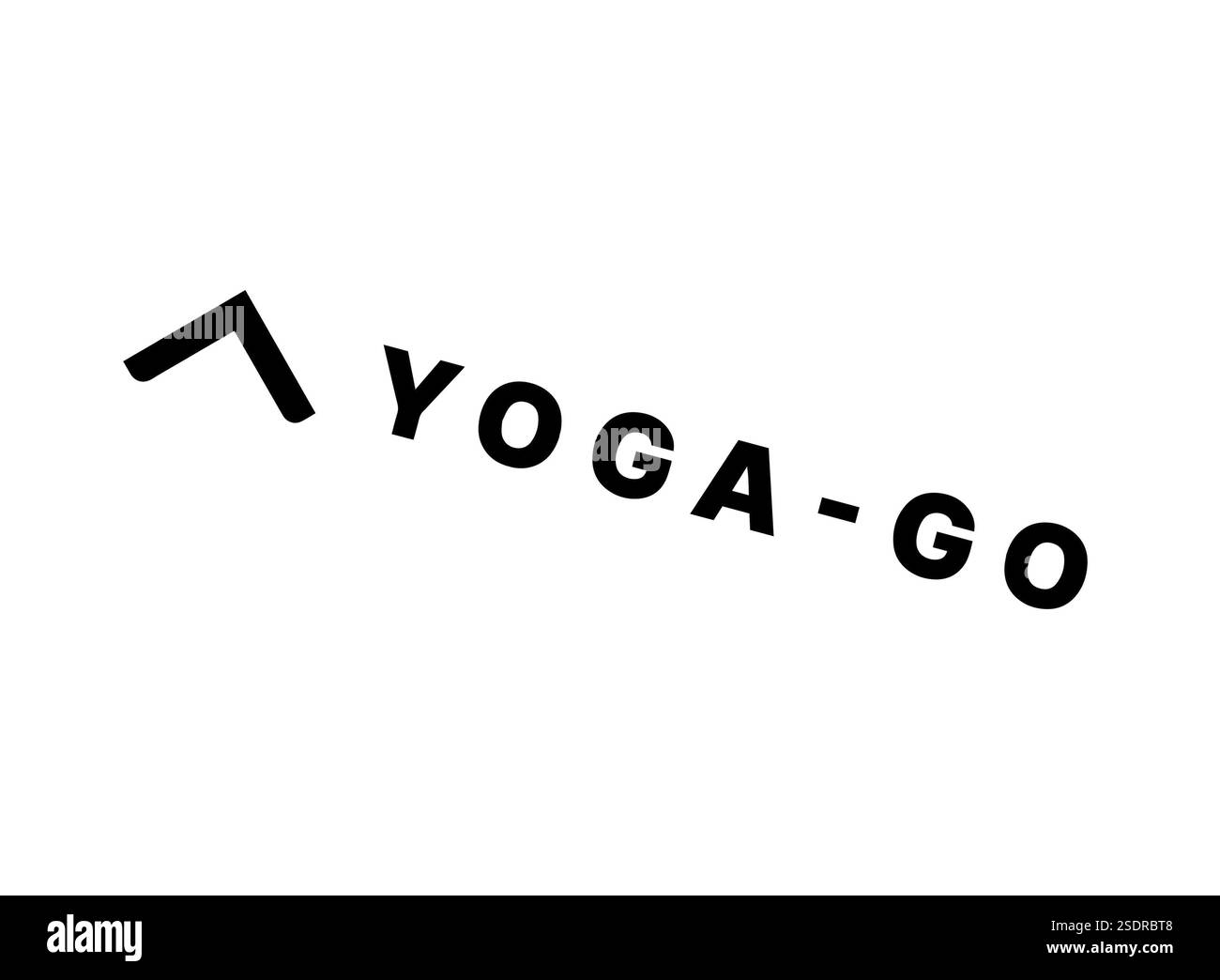 Turned to the right, Yoga Go Logo, Internet, Logo Stock Photo - Alamy
