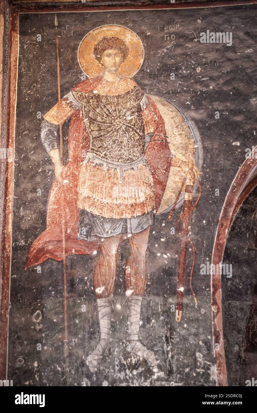 Byzantine warrior, Monastery of St. Saviour in Chora, 11th century ...