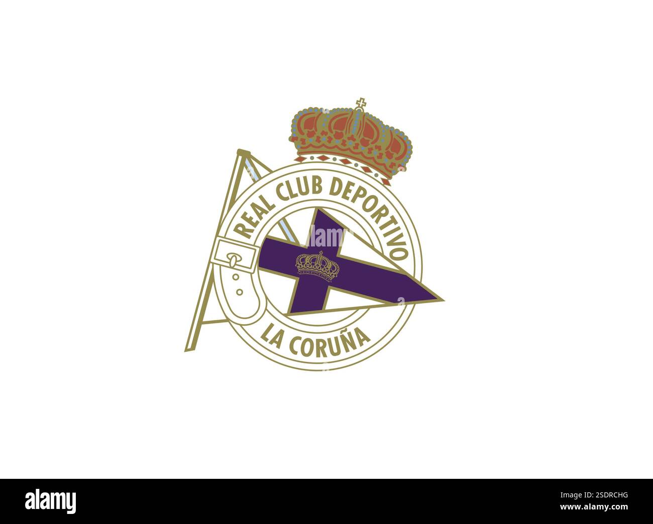 Rotated to right, Deportivo La Coruna Logo 1955, Soccer, Old Logo from ...