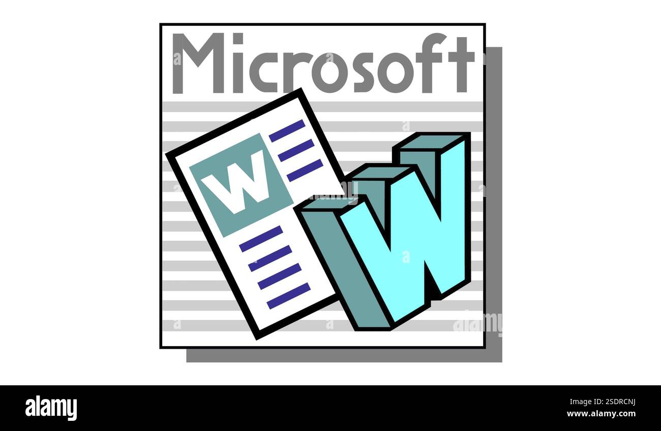 Microsoft word logo Cut Out Stock Images & Pictures - Alamy