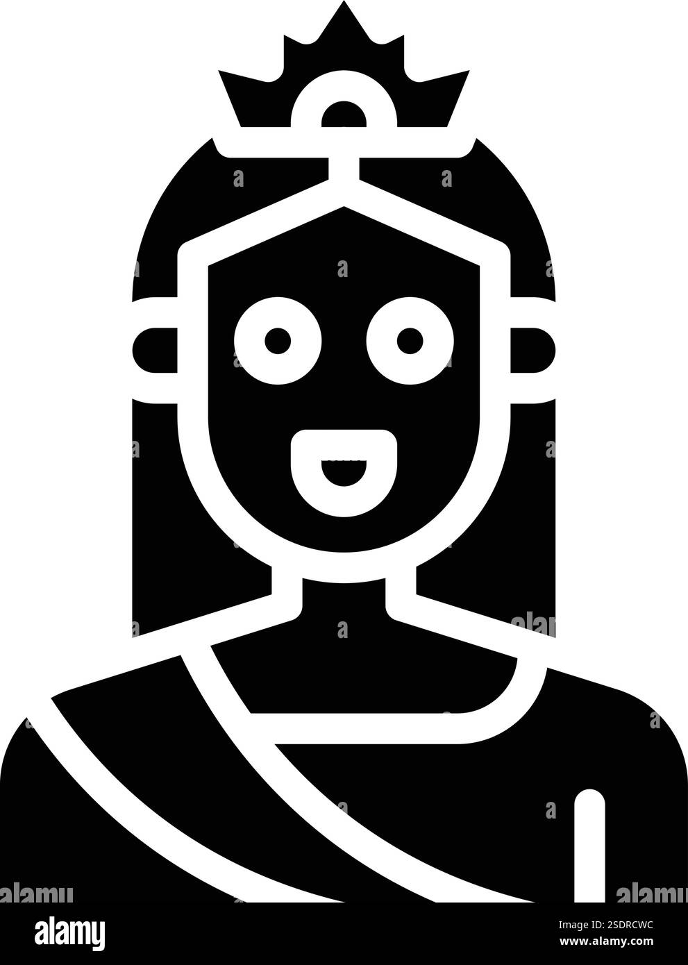 Queen Vector Icon Design Illustration Stock Vector Image & Art - Alamy