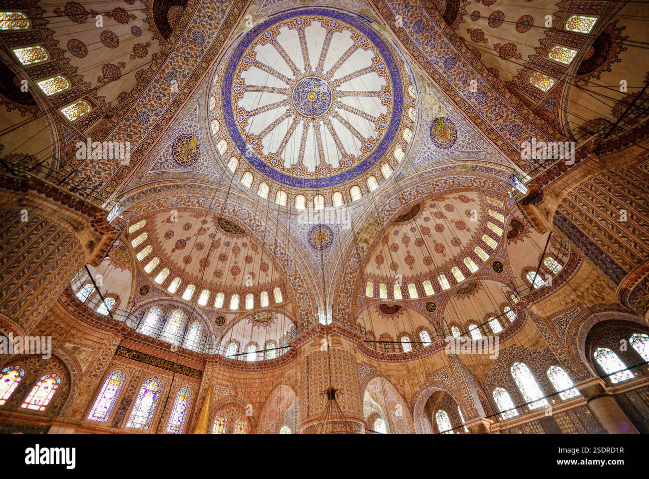 Tiled domes, Blue Mosque (Sultanahmet Camii) year 1616, Istanbul ...