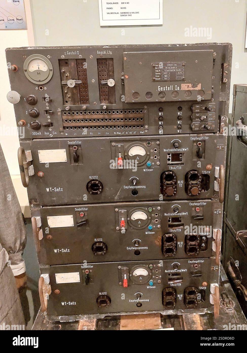 Siemens communication equipment at Päämajamuseo Stock Photo - Alamy