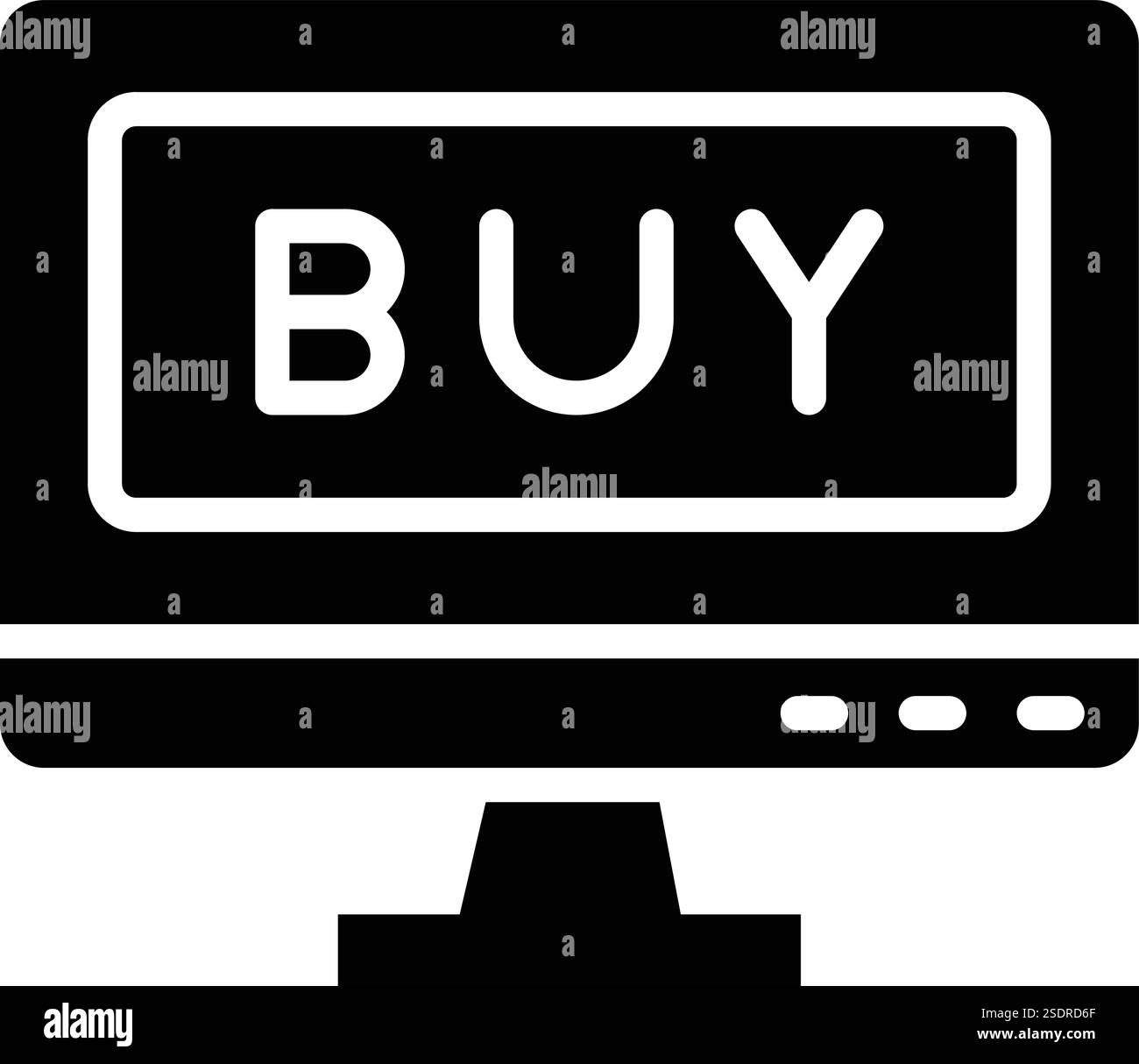 Web purchase icons set Black and White Stock Photos & Images - Alamy