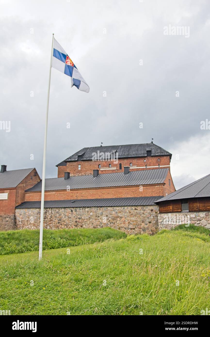 Hämeen Linna, a historic medieval castle in Hämeenlinna, Finland, with ...