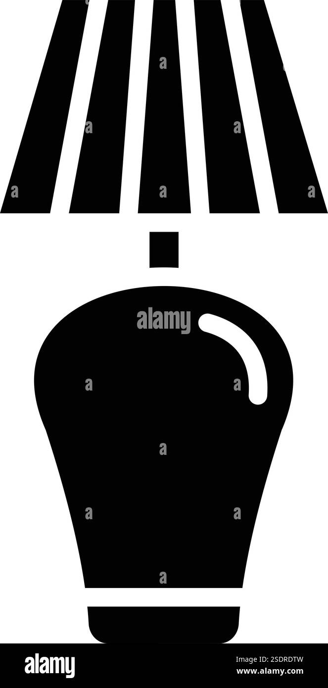 Study lamp illustration vector Black and White Stock Photos & Images ...