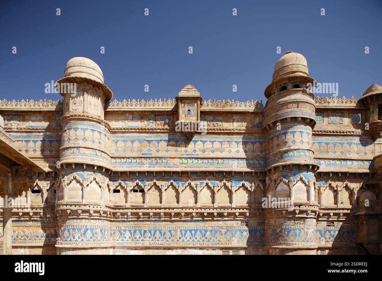 Architecture heritage Gwalior fort, Madhya Pradesh, India, Asia Stock ...