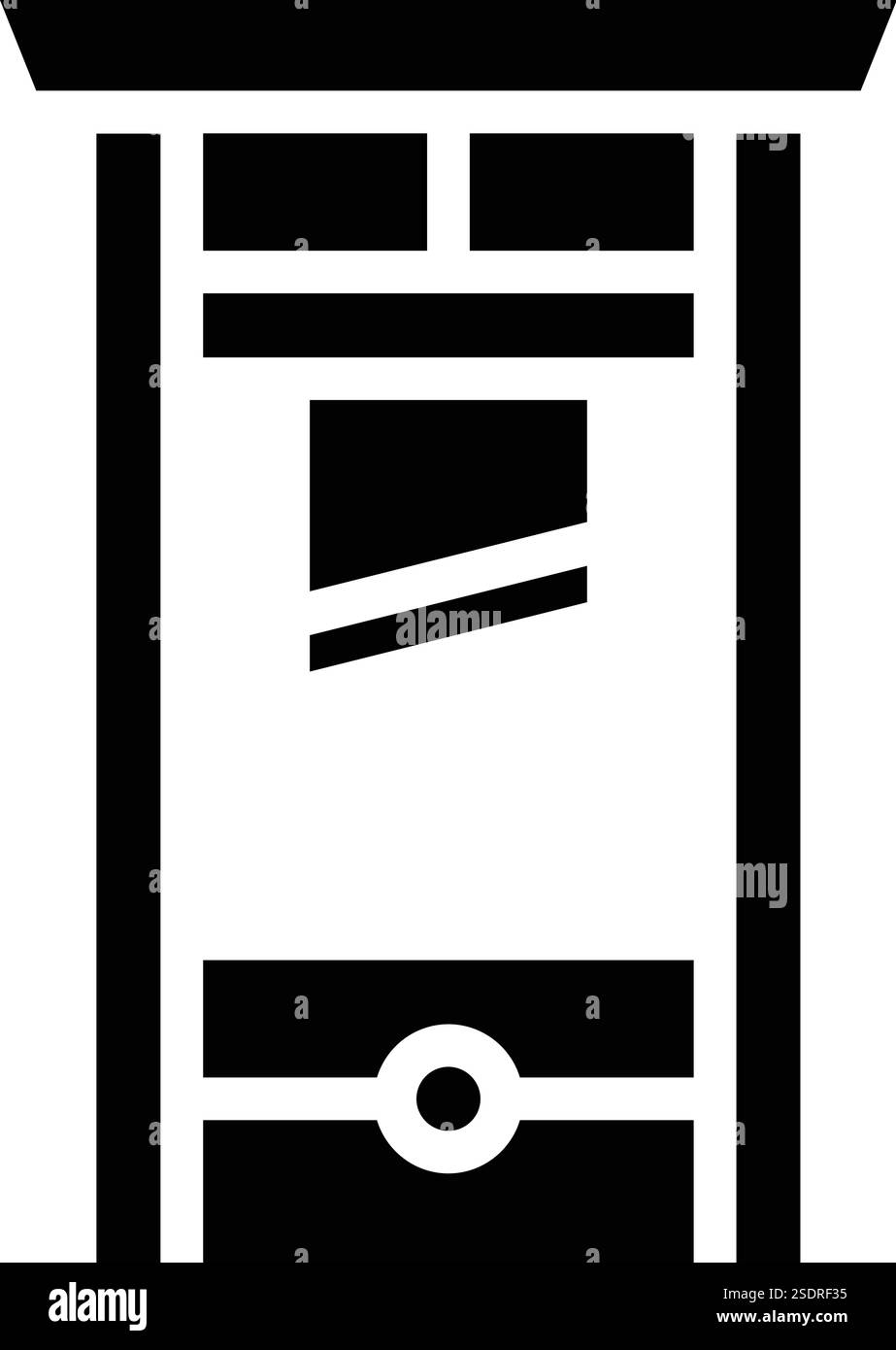 Guillotine Vector Icon Design Illustration Stock Vector Image & Art - Alamy