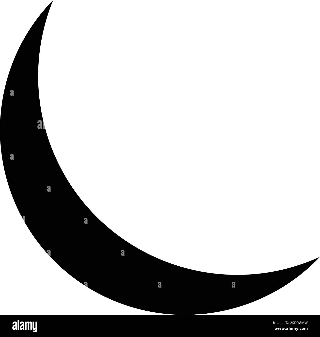 1 crescent moon Stock Vector Images - Alamy