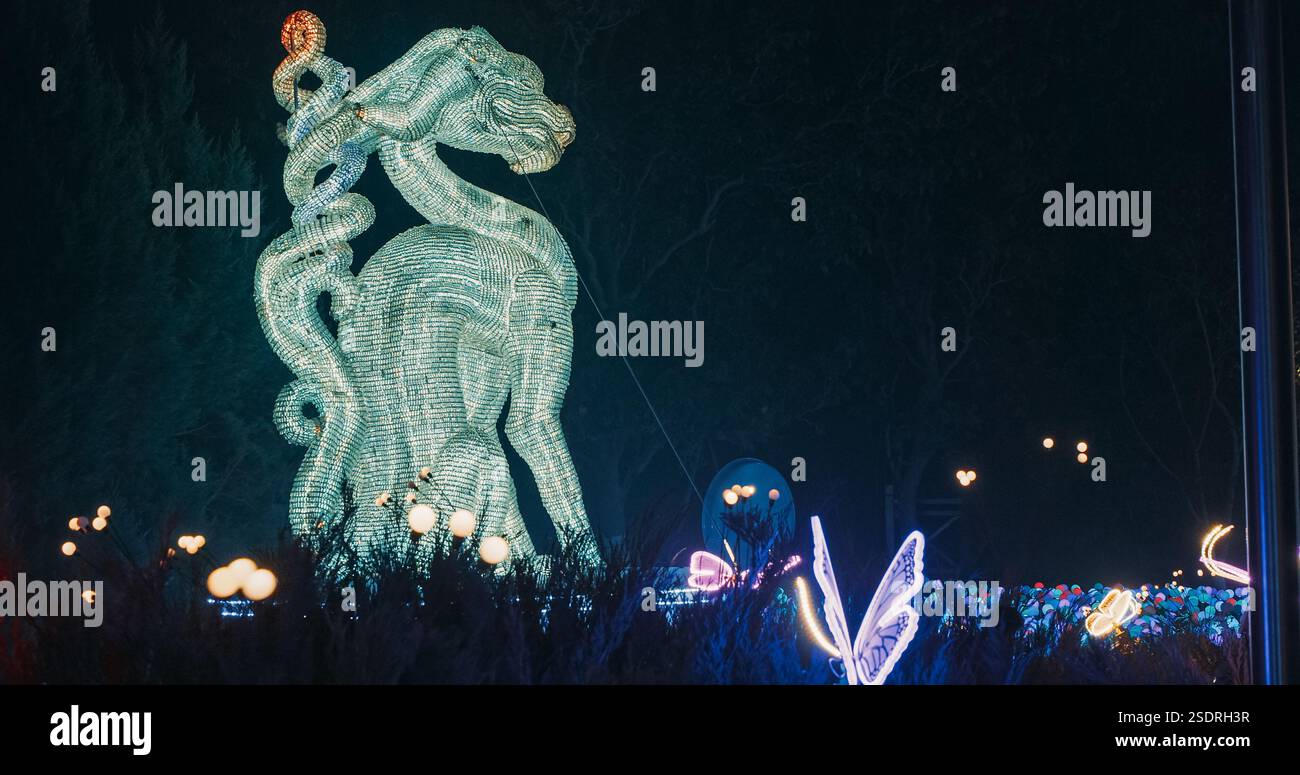 Beijing, China. Large Lantern Composition At Zigong Lantern Festival ...