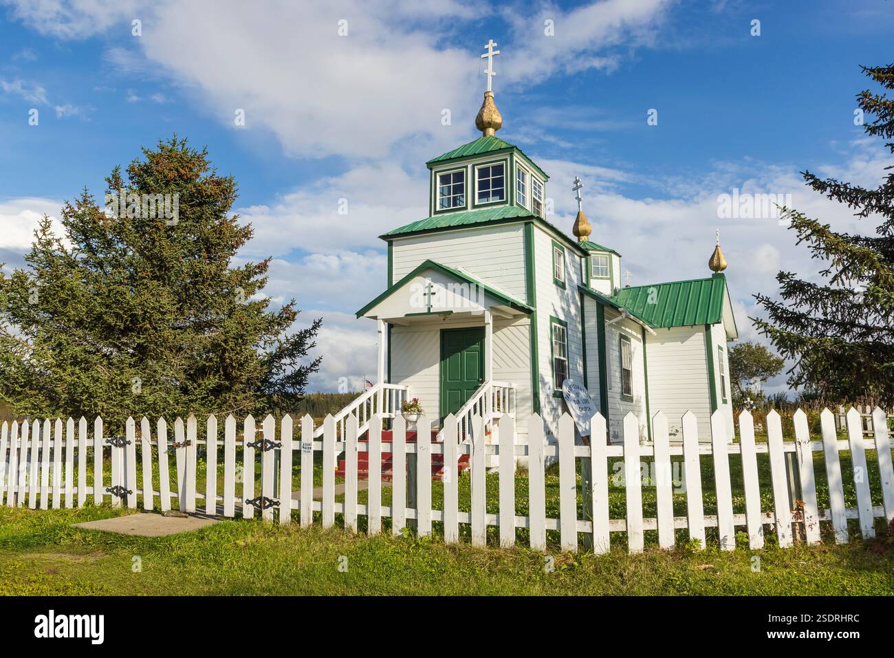 Transfiguration of Our Lord Church. Orthodox church. Ninilchik, Kenai ...