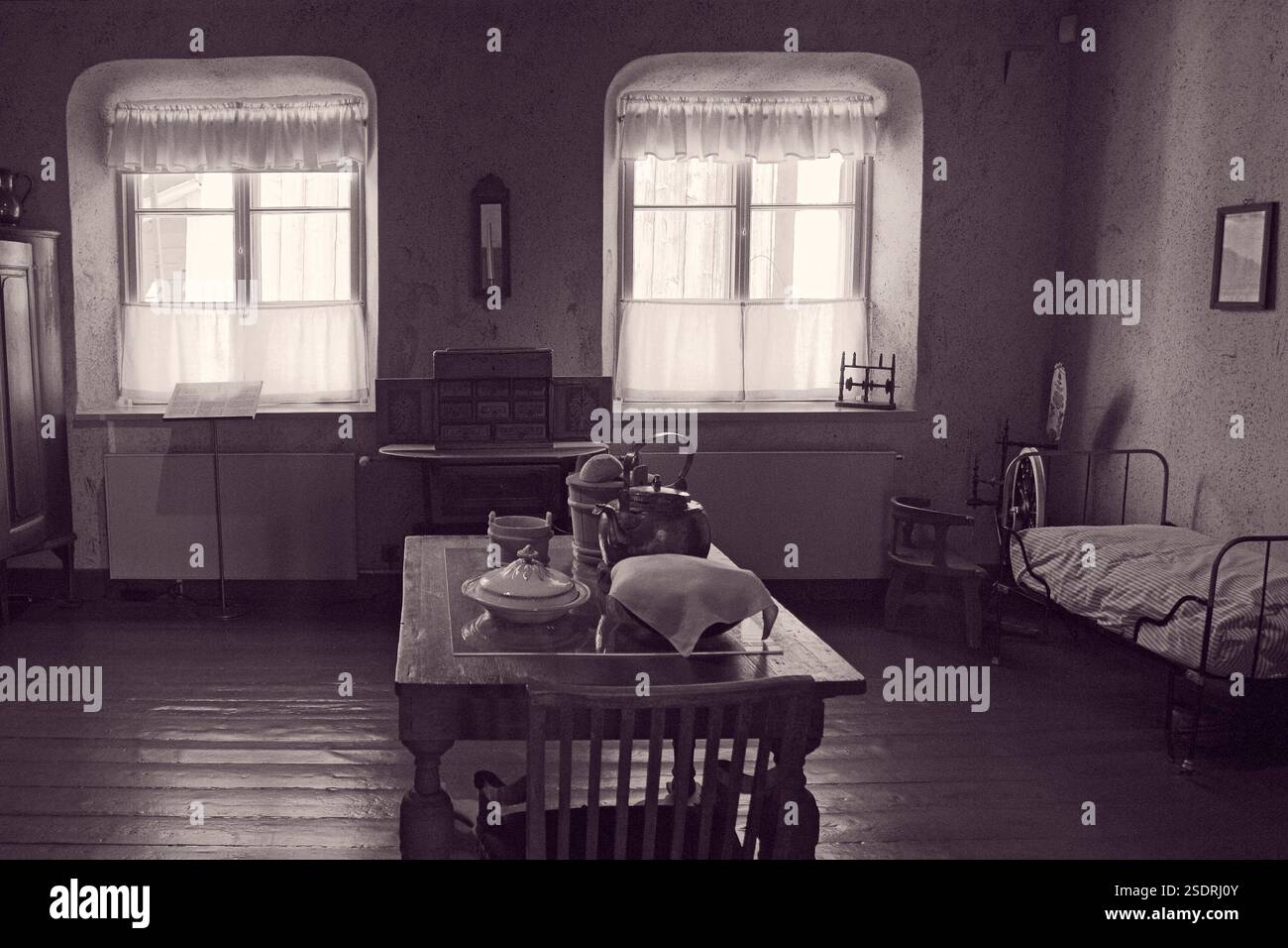 Authentic 19th-century Finnish kitchen interior at Holm House Museum ...