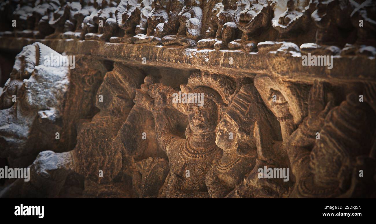 Close-up Details Of Ancient Statue Sheshashayi Or Shesha Also Known ...