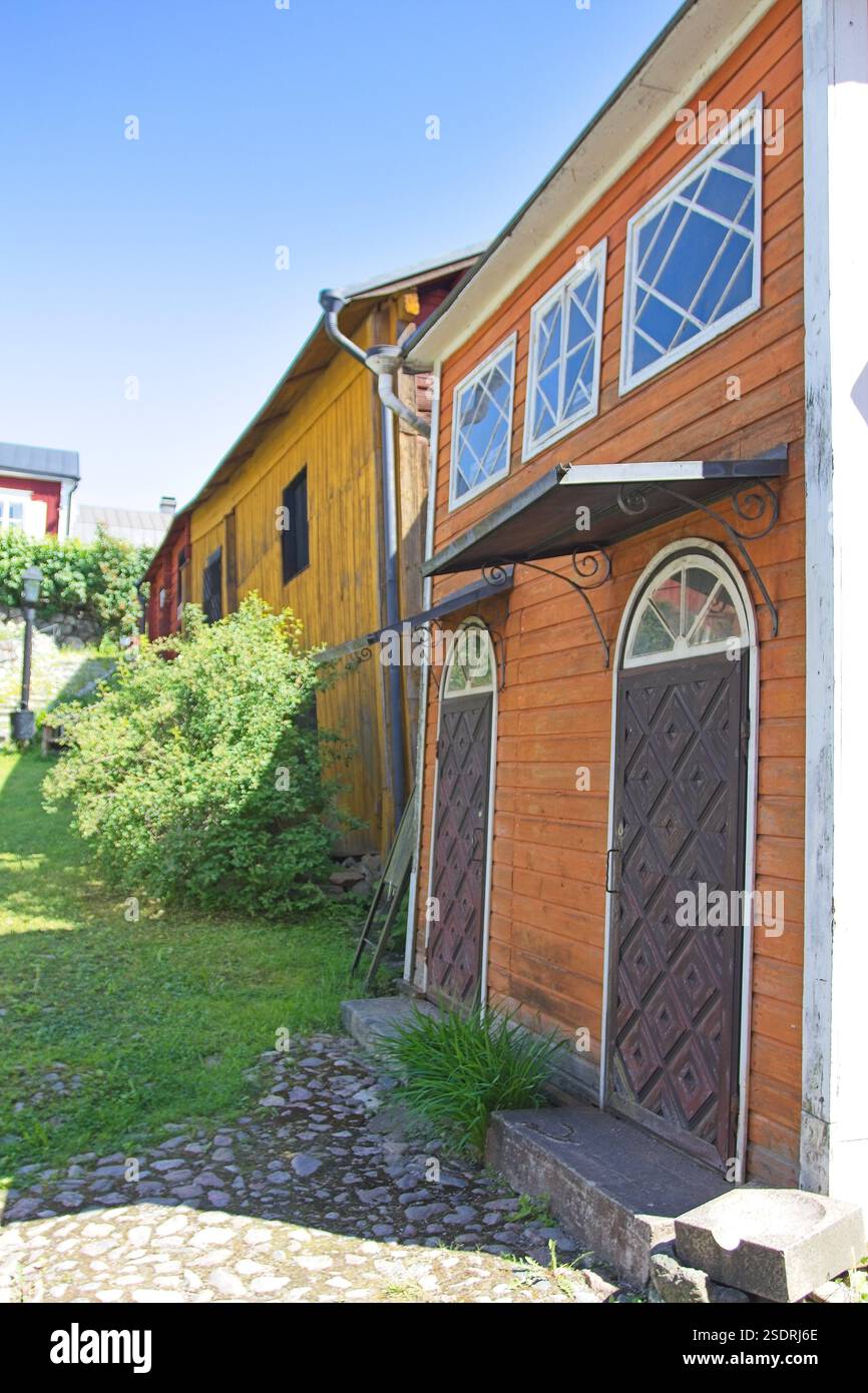 Buildings in Holm House museum in Porvoo, Finland Stock Photo - Alamy