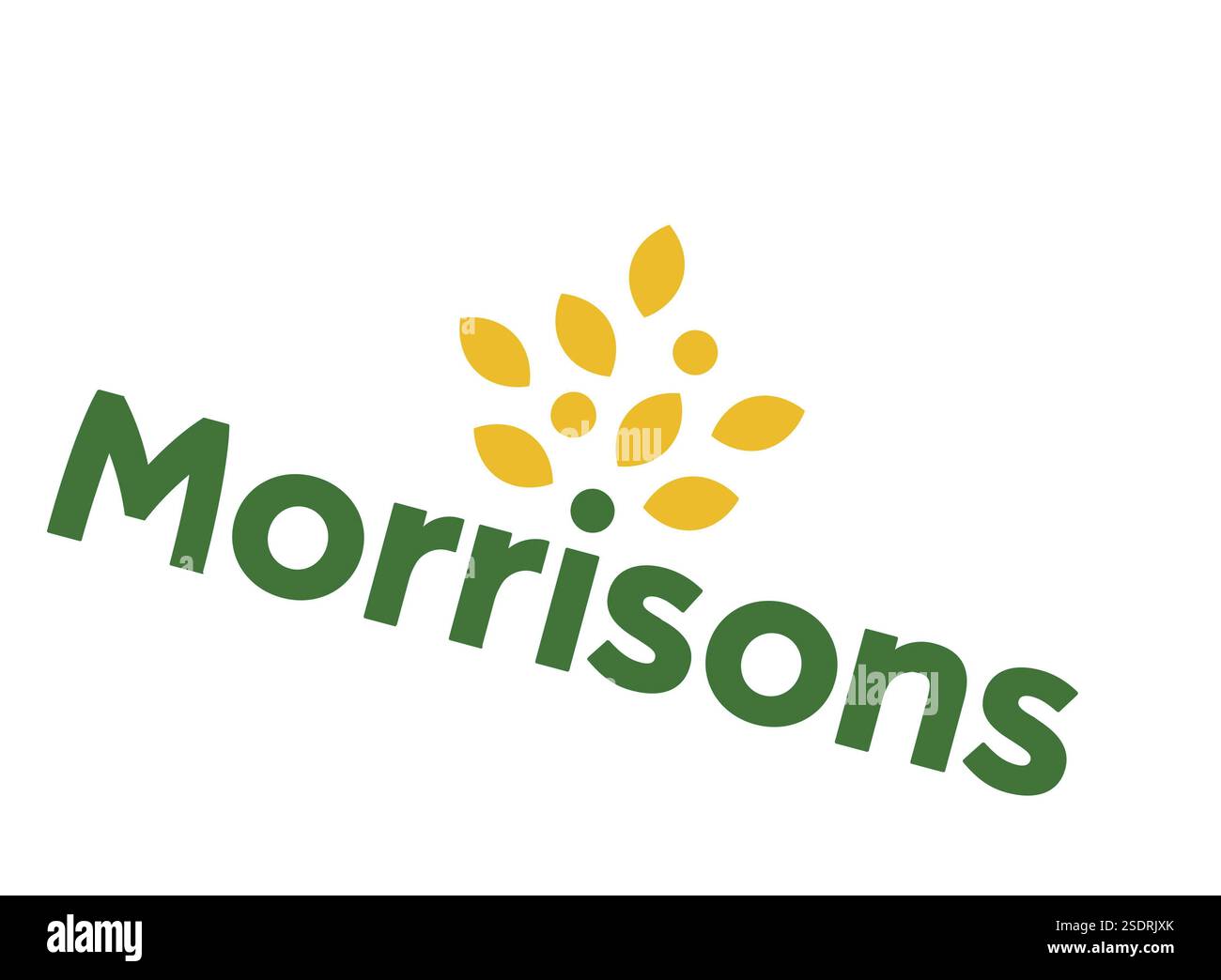 Rotated to right, Morrisons logo, Other companies, Logo Stock Photo - Alamy