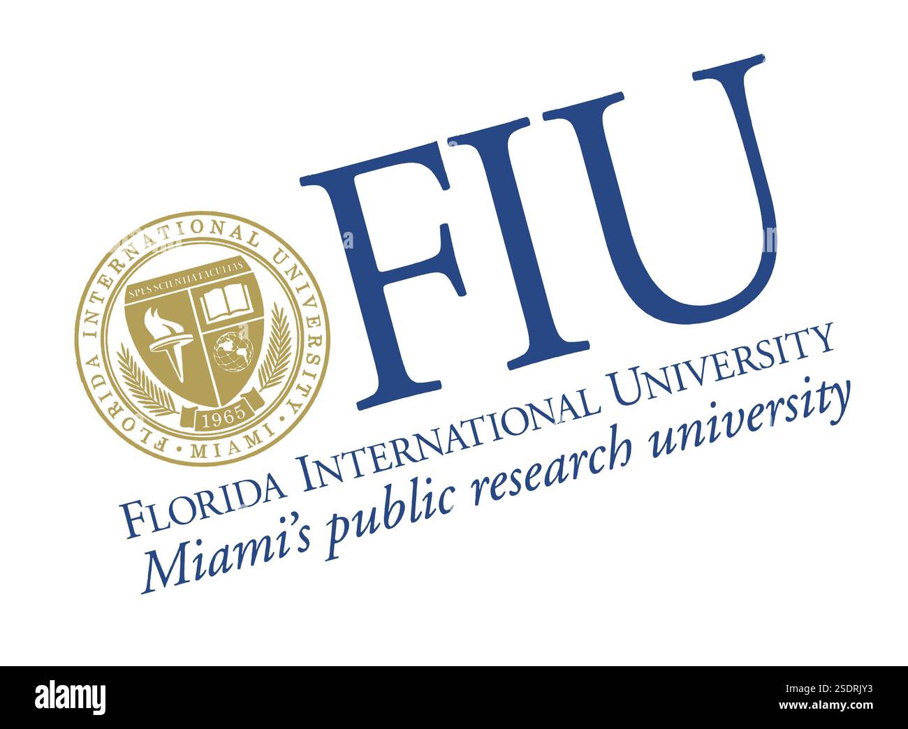 Rotated to left, FIU Logo 1964, Education, Old Logo from 1964 Stock ...