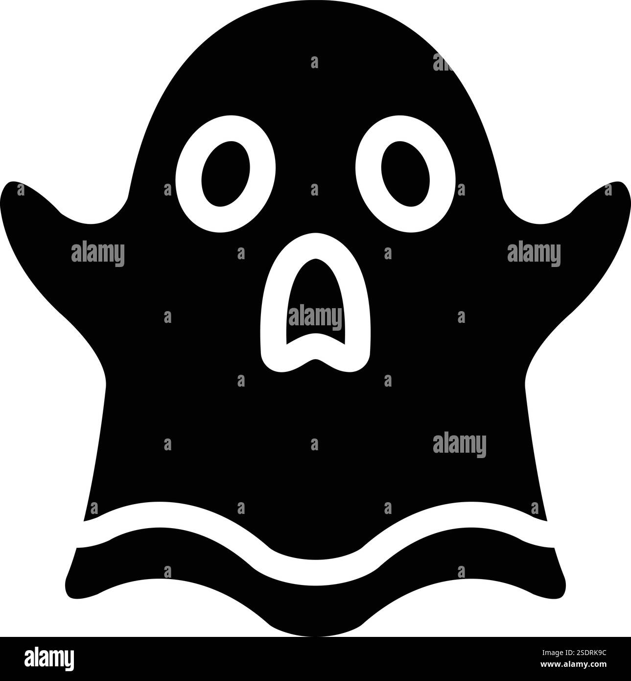 Ghost Vector Icon Design Illustration Stock Vector Image & Art - Alamy