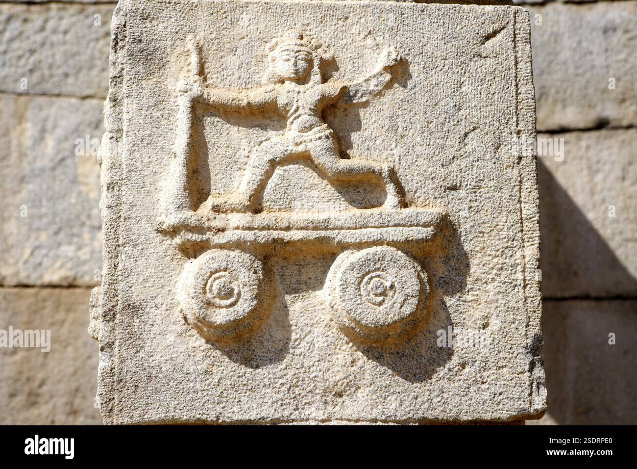 Statue carved in Vitthala temple complex, Hampi, Vijayanagar, UNESCO ...