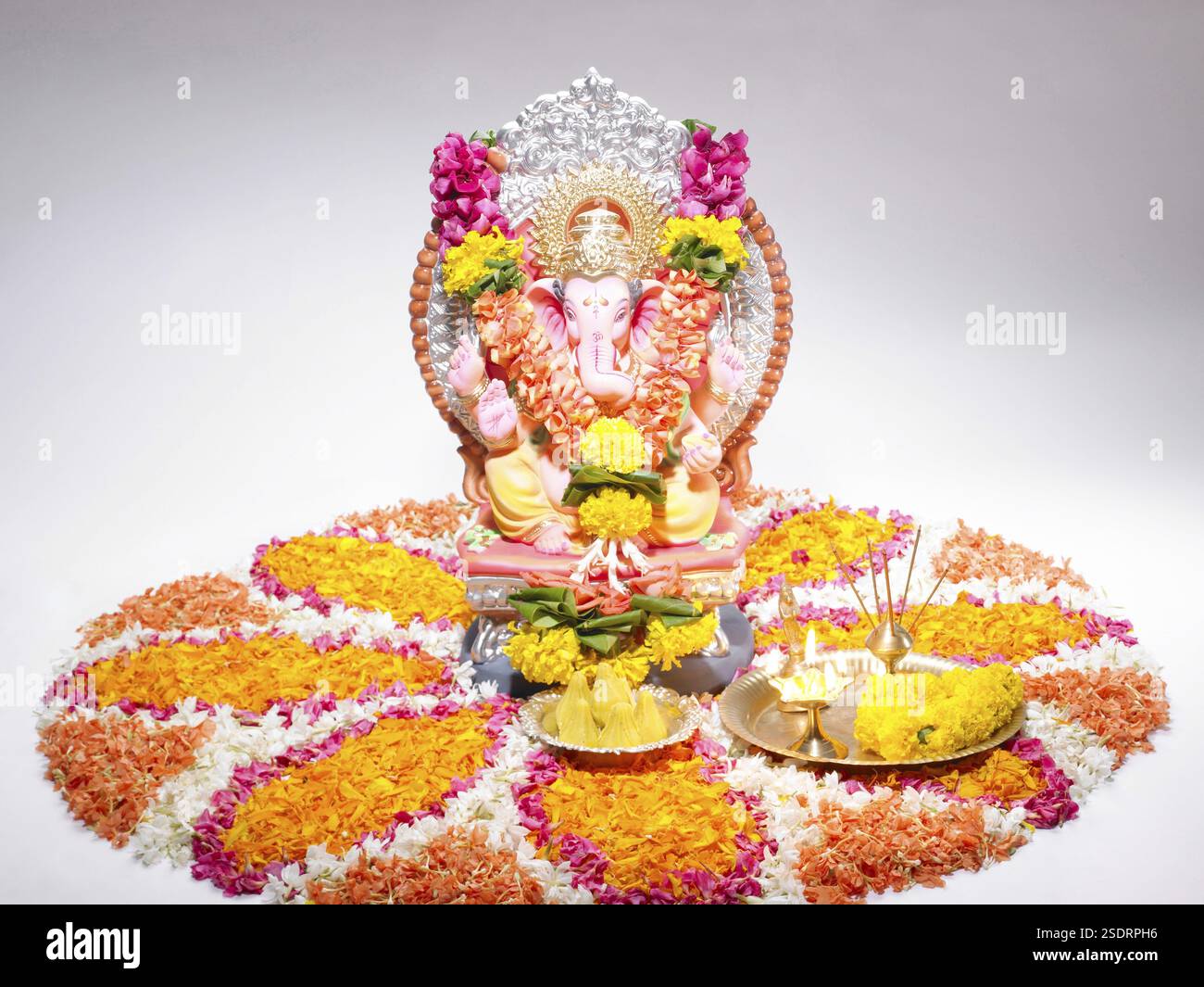 God Ganpati Ganpati creator mounted on big rat on procession of Ganesh ...