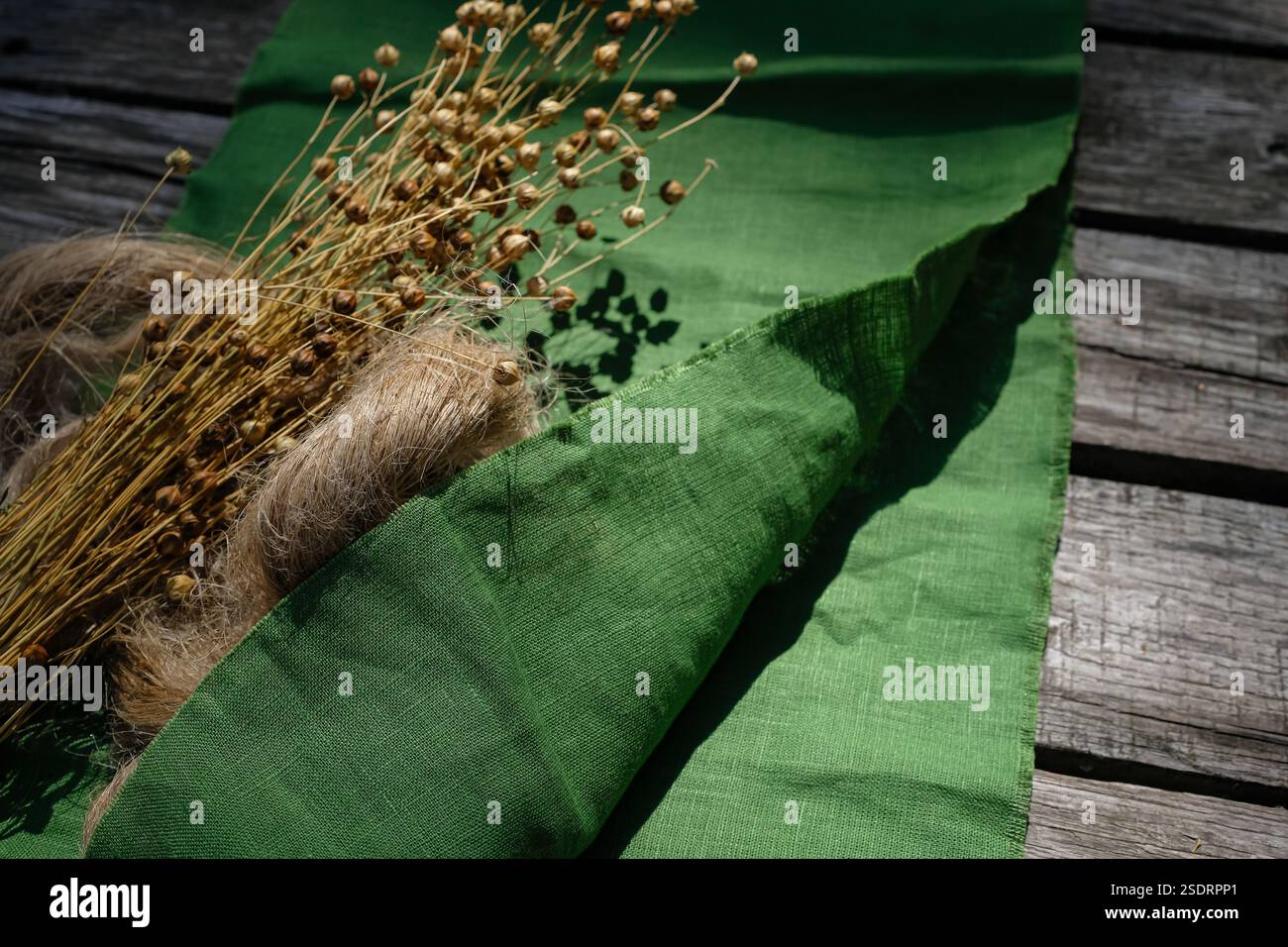 Flax plant pods fiber hi-res stock photography and images - Alamy