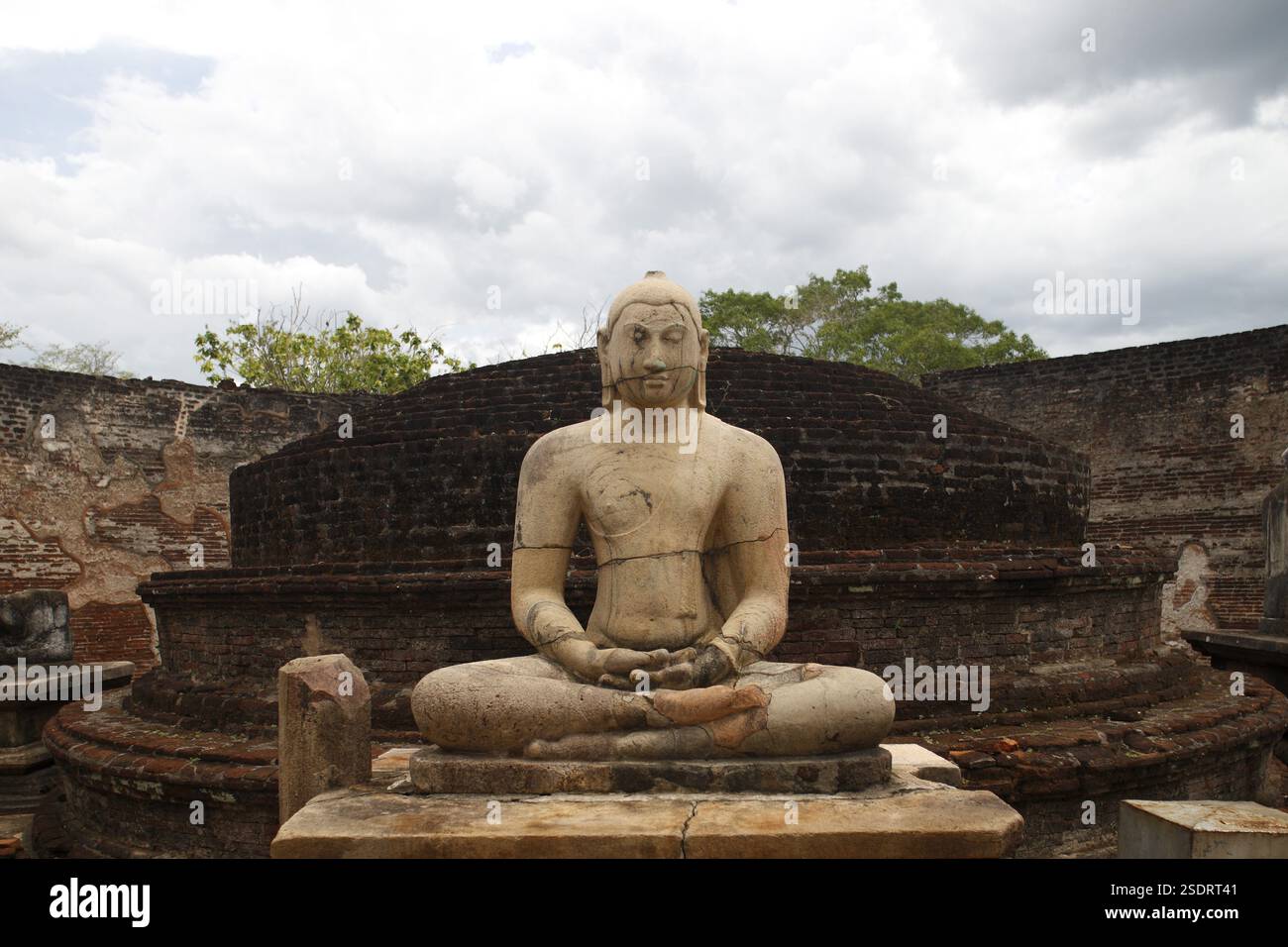 Buddha statue with bricks structure, World Heritage site, ancient city ...