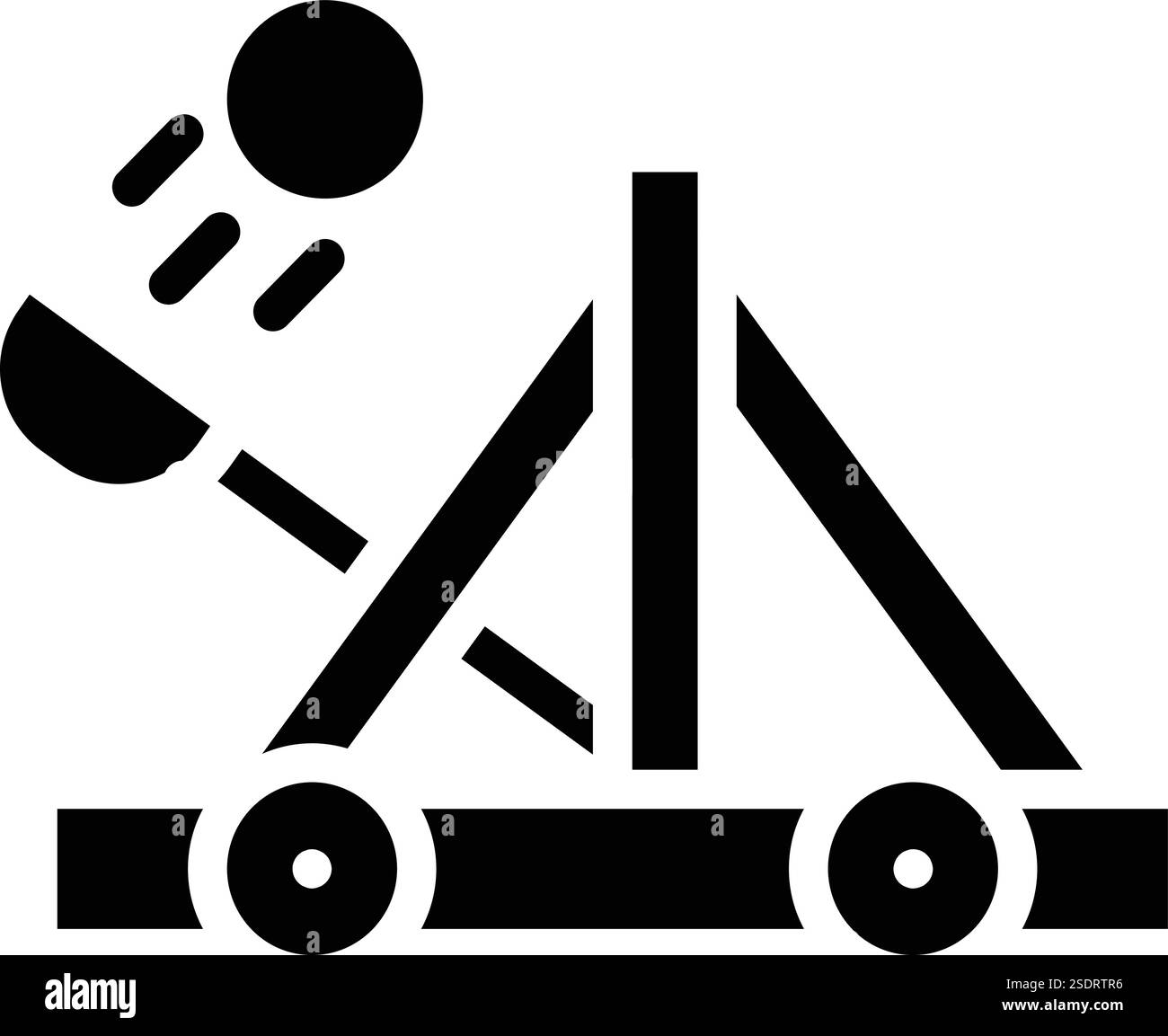 Catapult Vector Icon Design Illustration Stock Vector Image & Art - Alamy