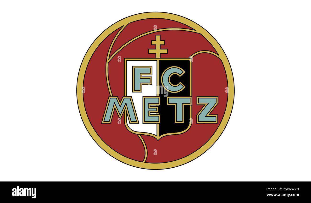 FC Metz Logo before 1966, Soccer, Old Logo from 1966 Stock Photo - Alamy