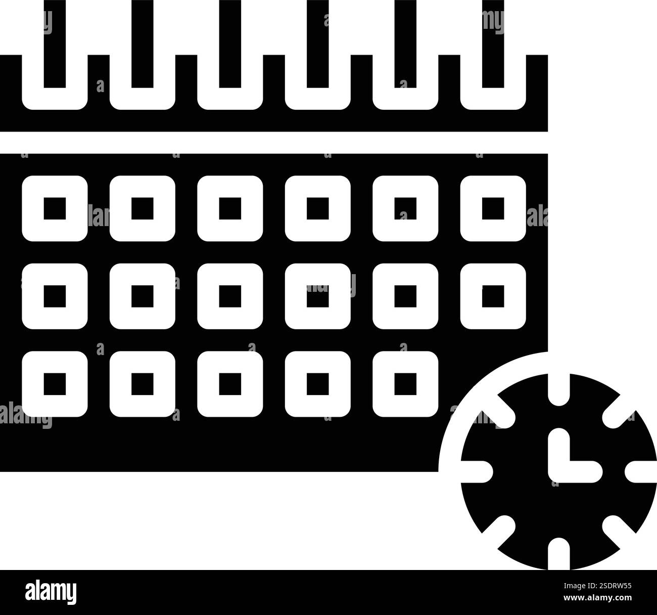 Calander symbol Black and White Stock Photos & Images - Alamy