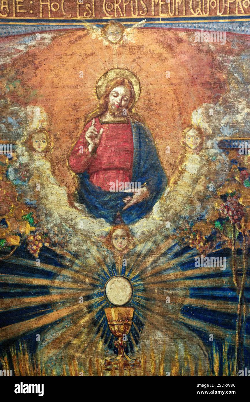 Jesus on a chalice in the sacred almond, Temple Chapel, 13th century ...