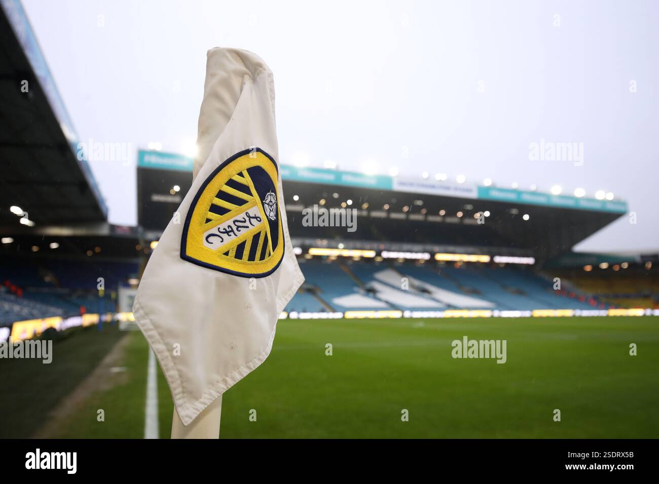 General view of the corner flag inside the stadium hi-res stock ...