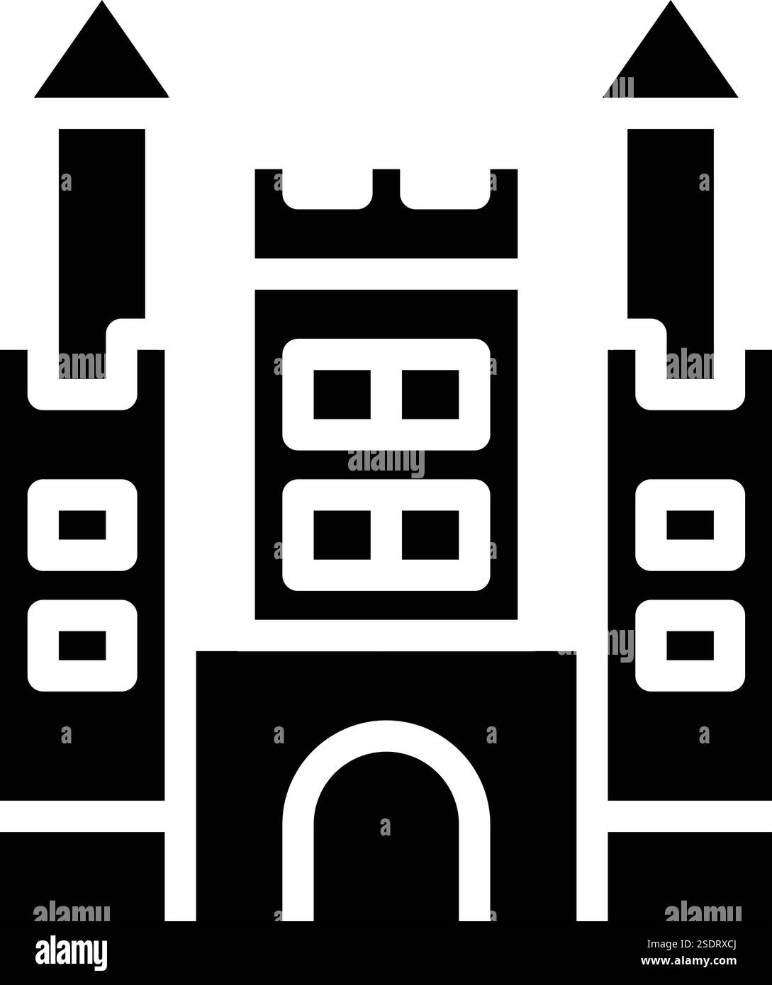 Castle Vector Icon Design Illustration Stock Vector Image & Art - Alamy