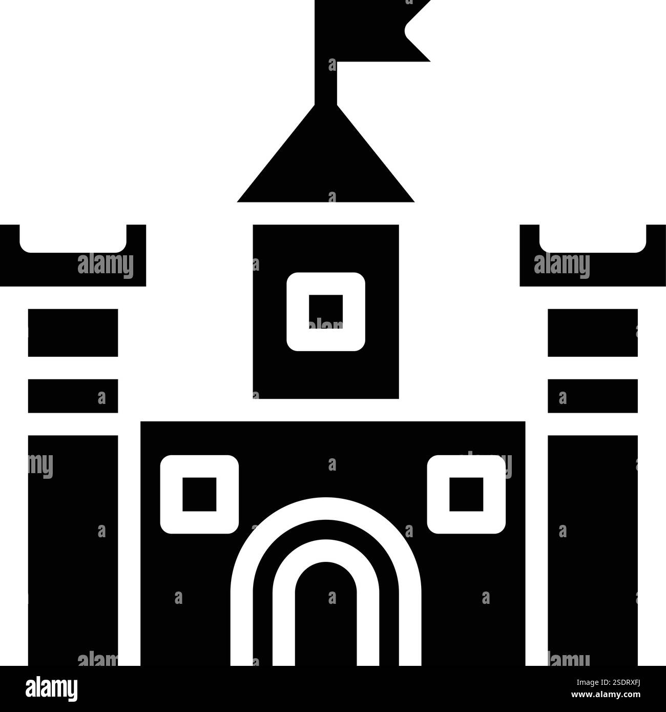Castle Vector Icon Design Illustration Stock Vector Image & Art - Alamy