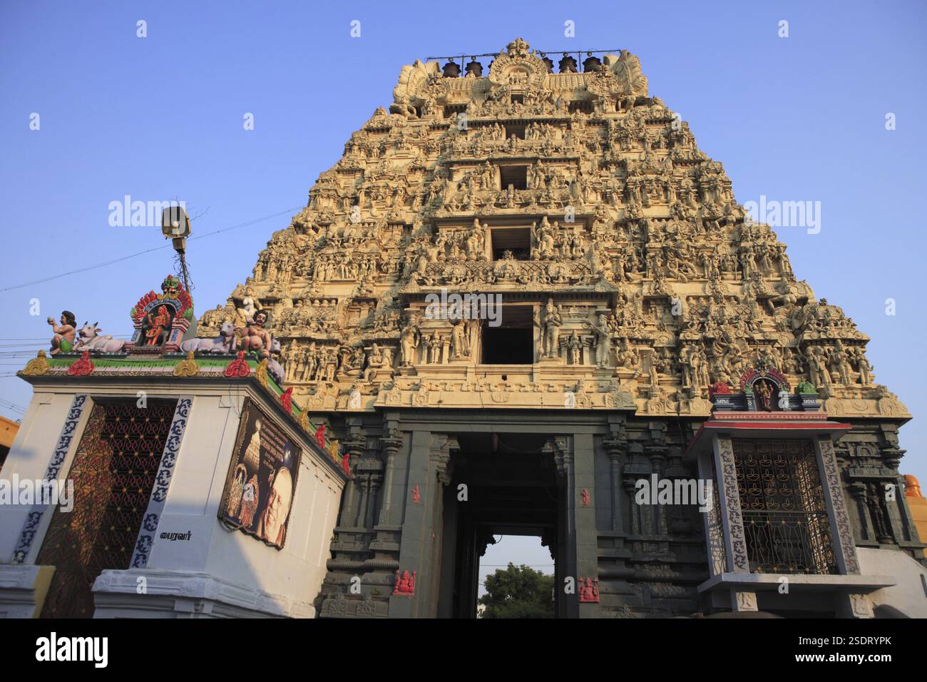 Temple kanchi kamakoti peetam sri kamakshi ambal, district Kanchipuram, state Tamil Nadu, India ...